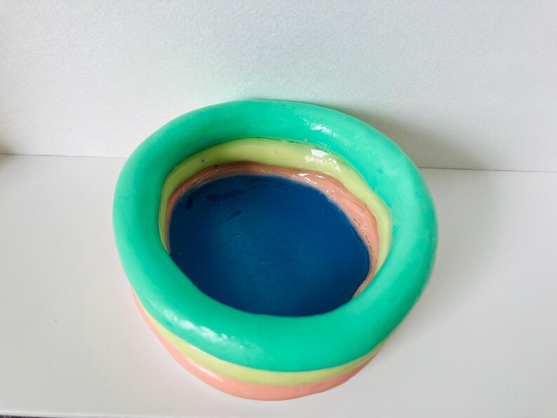 Super Cute Polymer Clay Inflatable Pool Trinket Dish With Removable ...