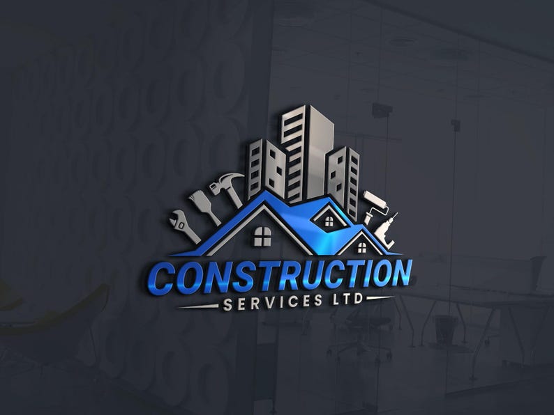Professional Construction Logo Design: Contractor, Real Estate ...