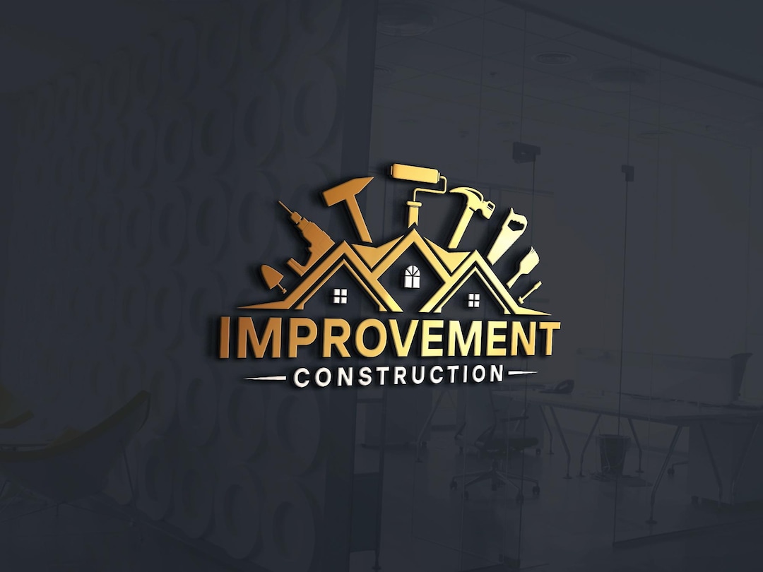 Luxury Construction Logo, Custom Builder Logo Design, House Repair & Maintenance Logo, Home ...