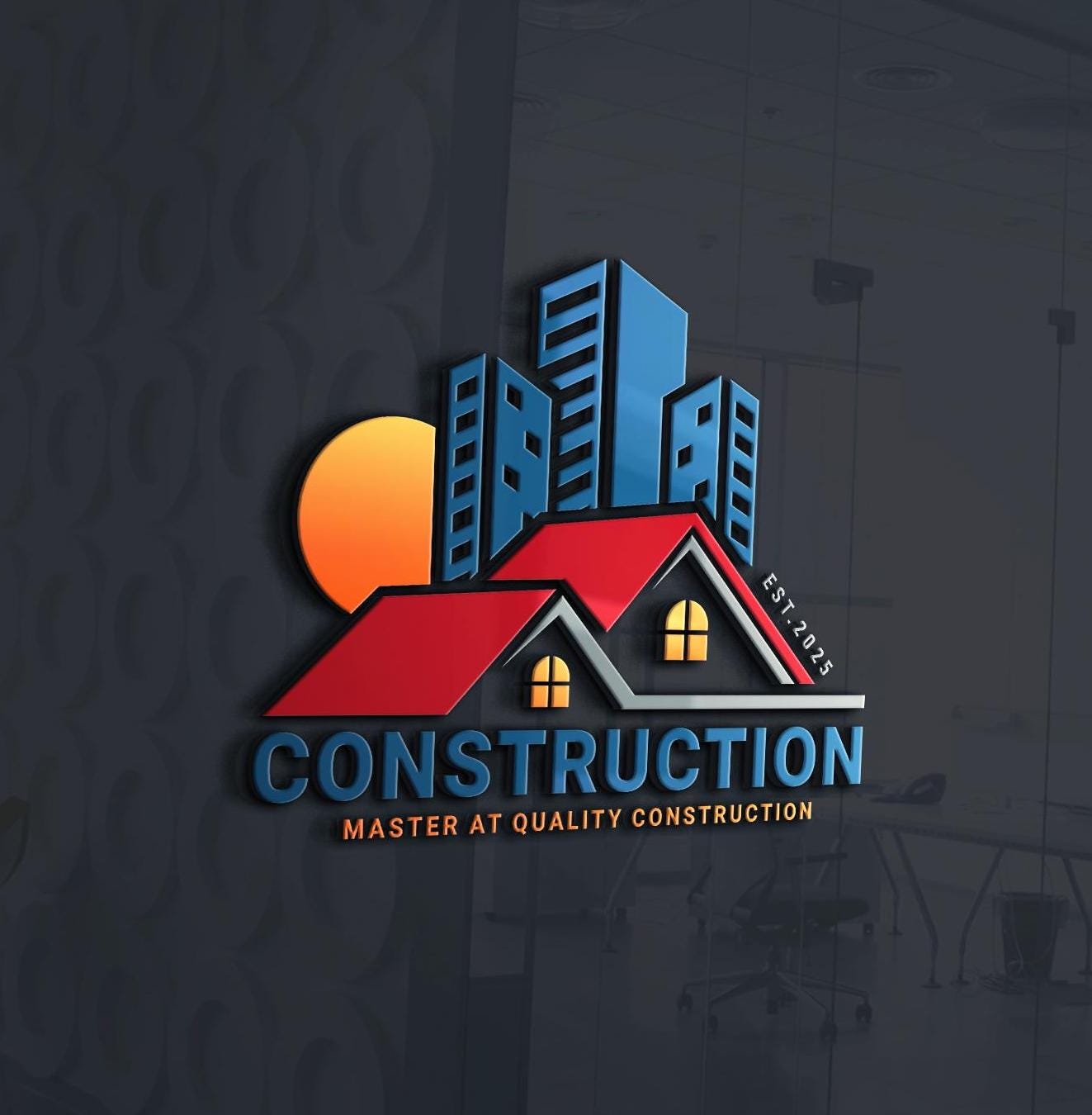 Custom Construction Logo, Handyman Logo, Property Logo, Architect Logo ...