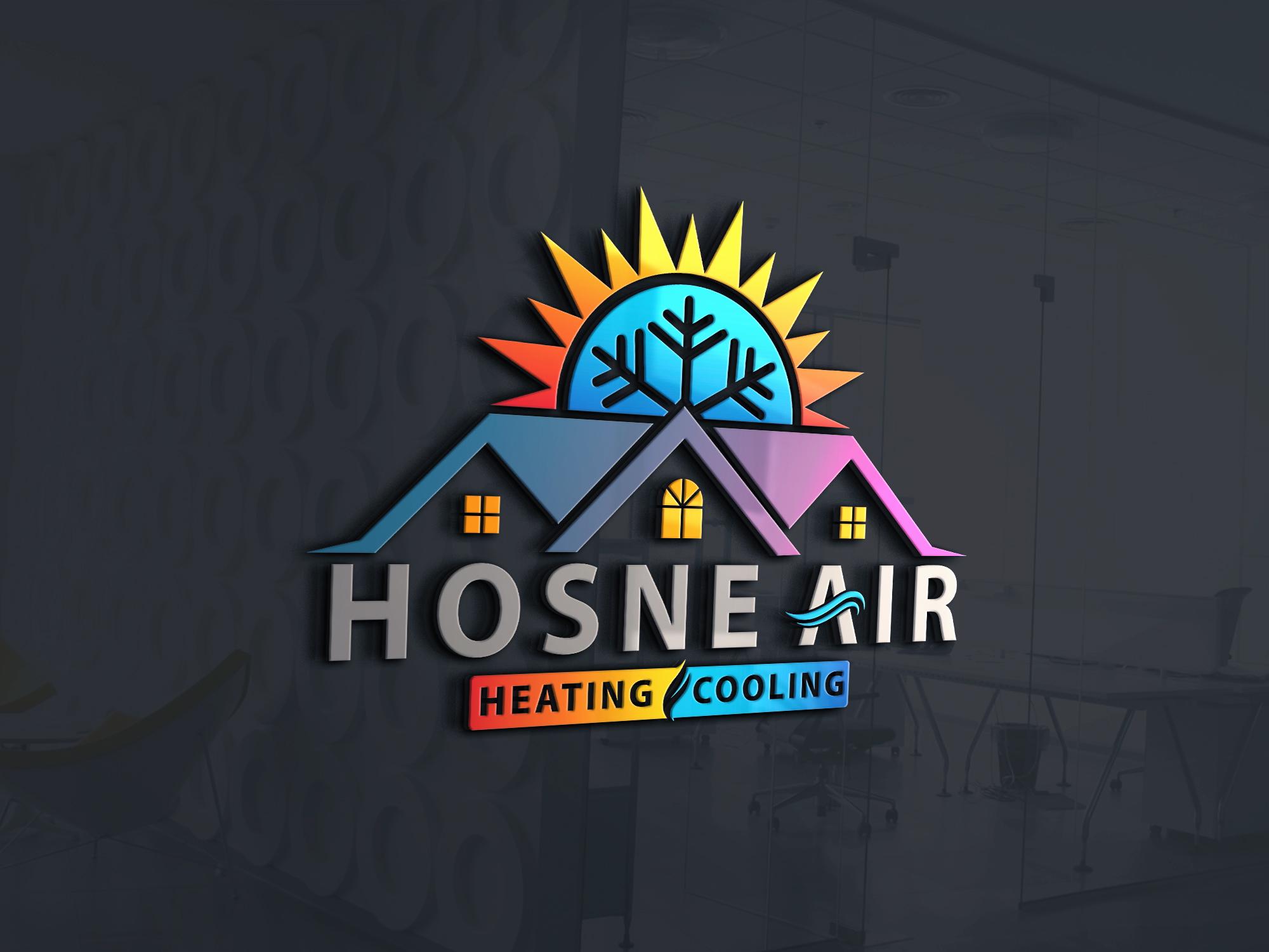 Construction Logo, HVAC Logo, Heating and Cooling Logo, HVAC Contractor ...
