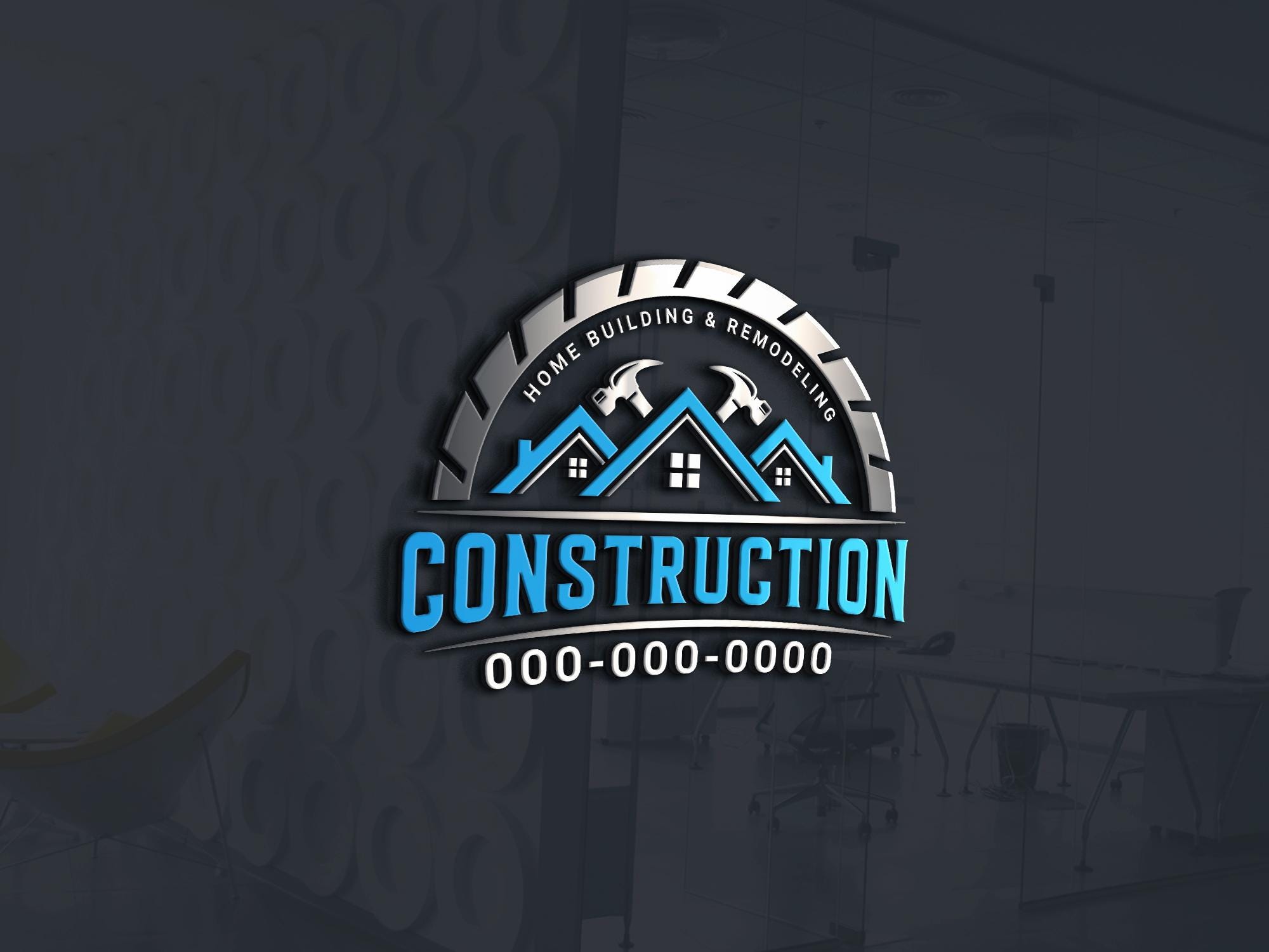 Custom Construction Logo | Contractor Logo Design | Builder Logo ...