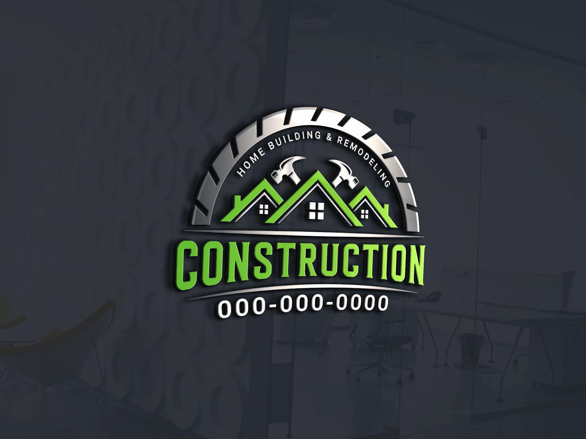 Professional Construction Logo, Handyman Logo, House Repair Logo, Home ...