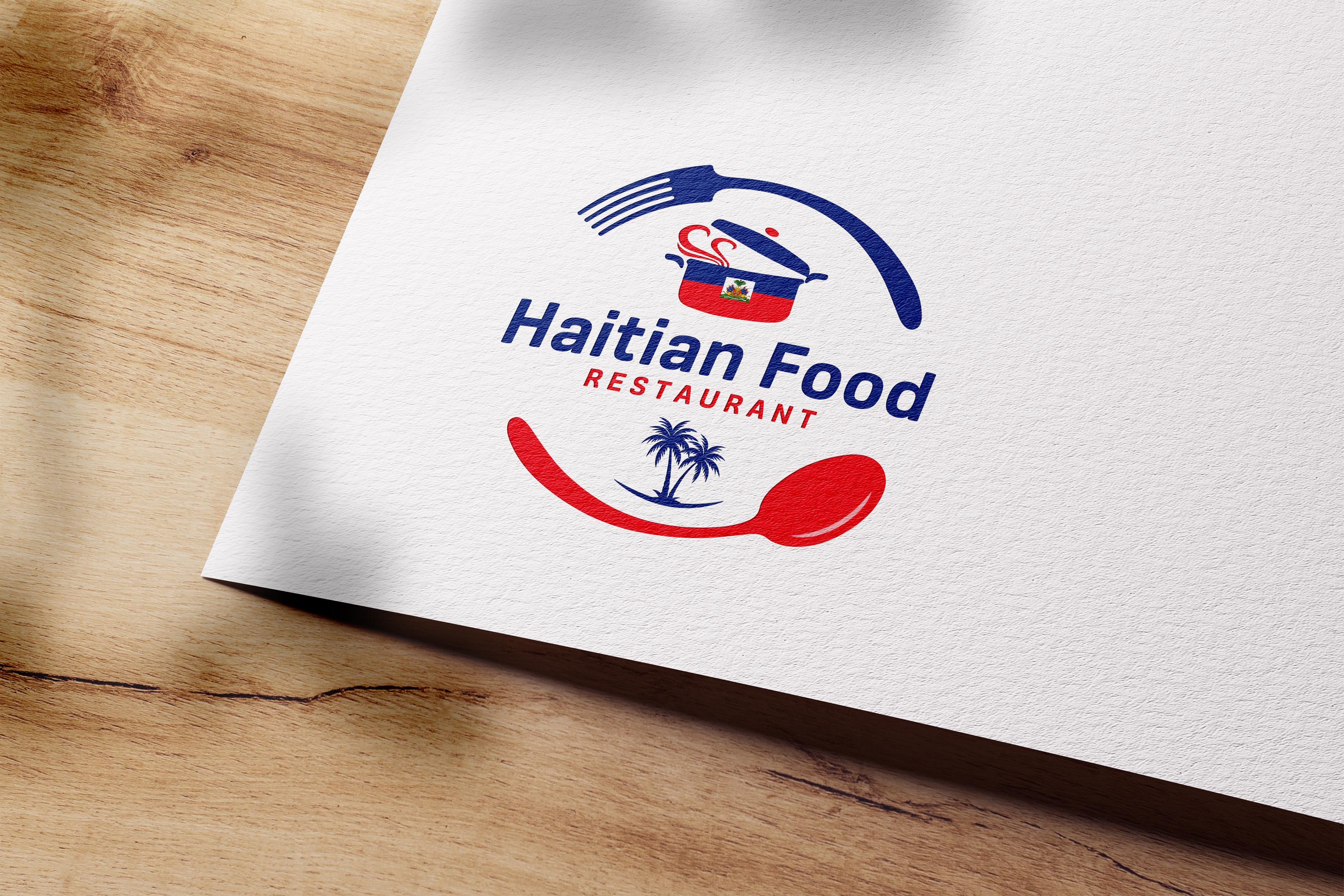 Haitian Restaurant Logo, Haitian Food Logo, Caribbean Restaurant Logo ...
