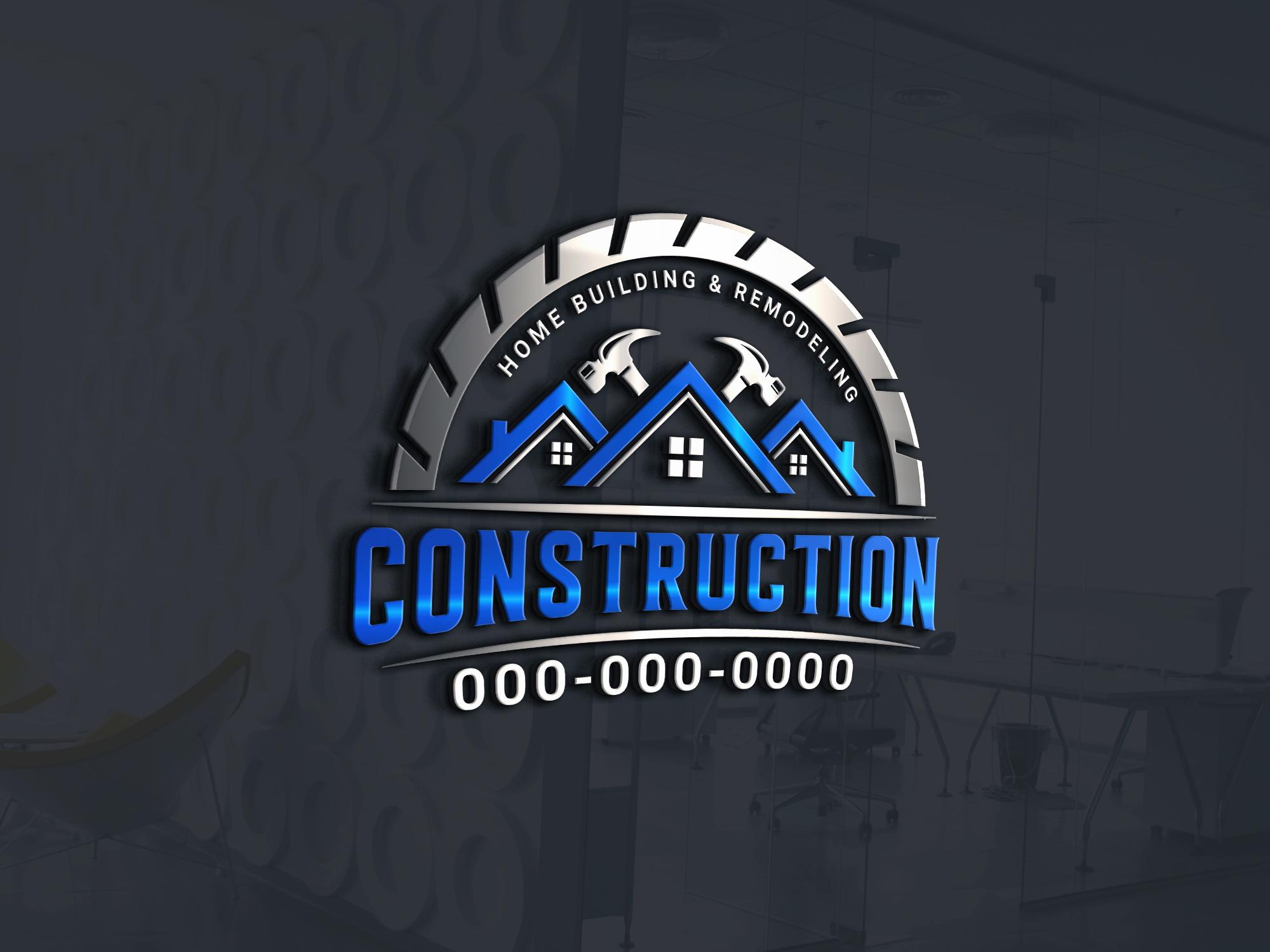Custom Construction Logo | Contractor Logo Design | Builder Logo ...