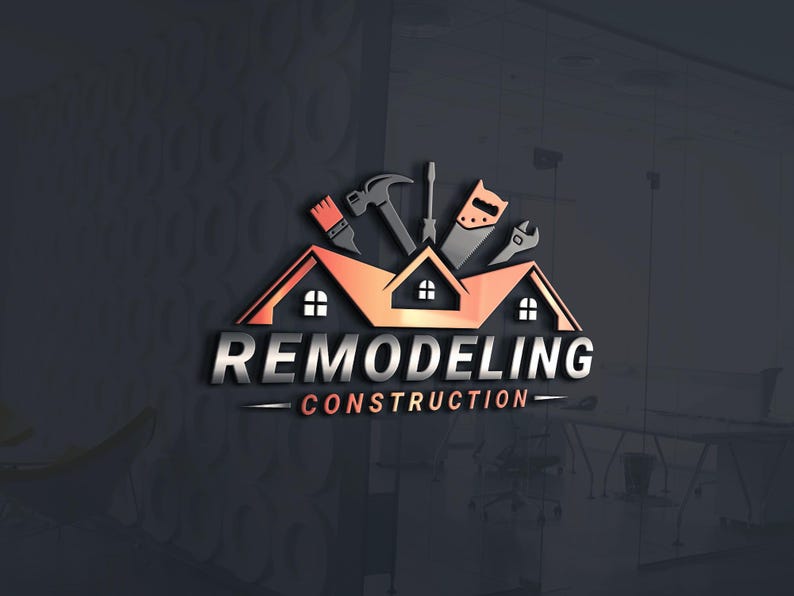 Custom Home Renovation & Construction Logo, Handyman Logo, Commercial ...