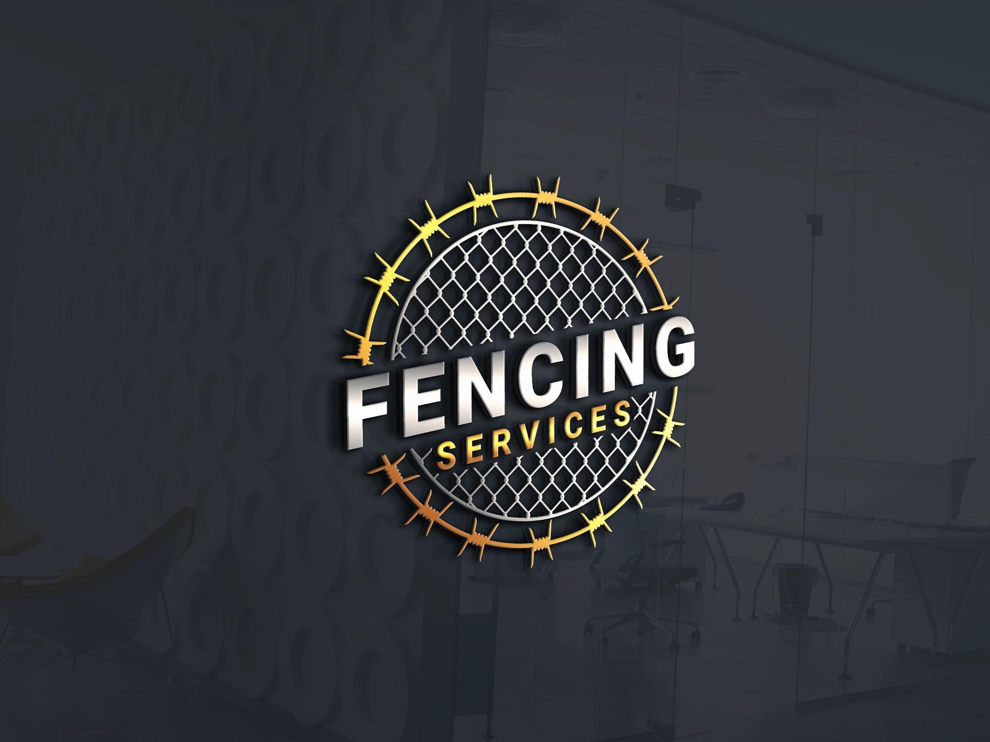 Custom Fence Logo Design: Modern Fencing Company Brand Identity - Etsy