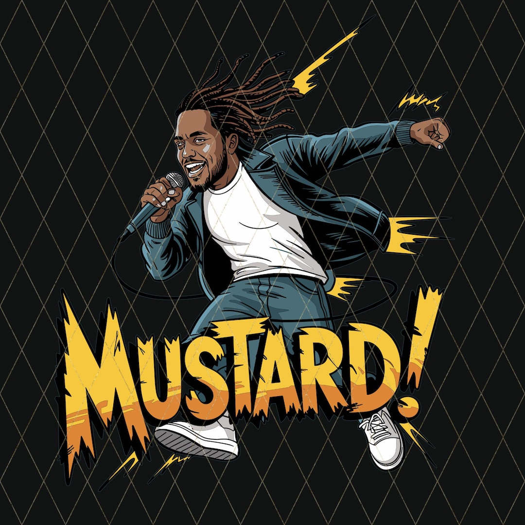 Kendrick Lamar Mustard Meme PNG SVG, GNX, Tv off Lyrics T-shirt Design ...