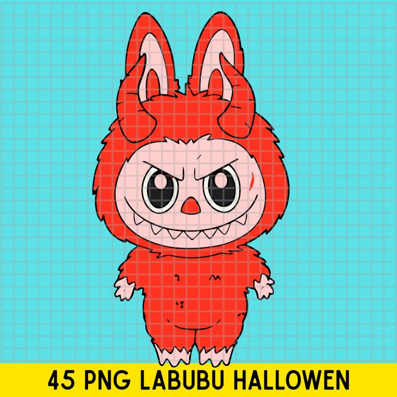 45 Design Labubu Halloween Clipart Png, Cute Illustrations, Kawaii ...