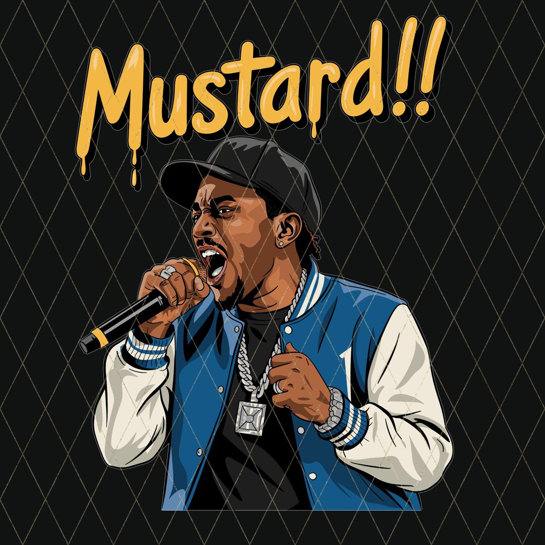 Kendrick Lamar Mustard SVG PNG Instant Download, GNX, Tv off Lyrics T ...
