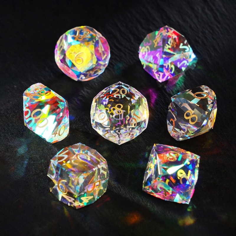 Crystal Rpg Dice - Etsy
