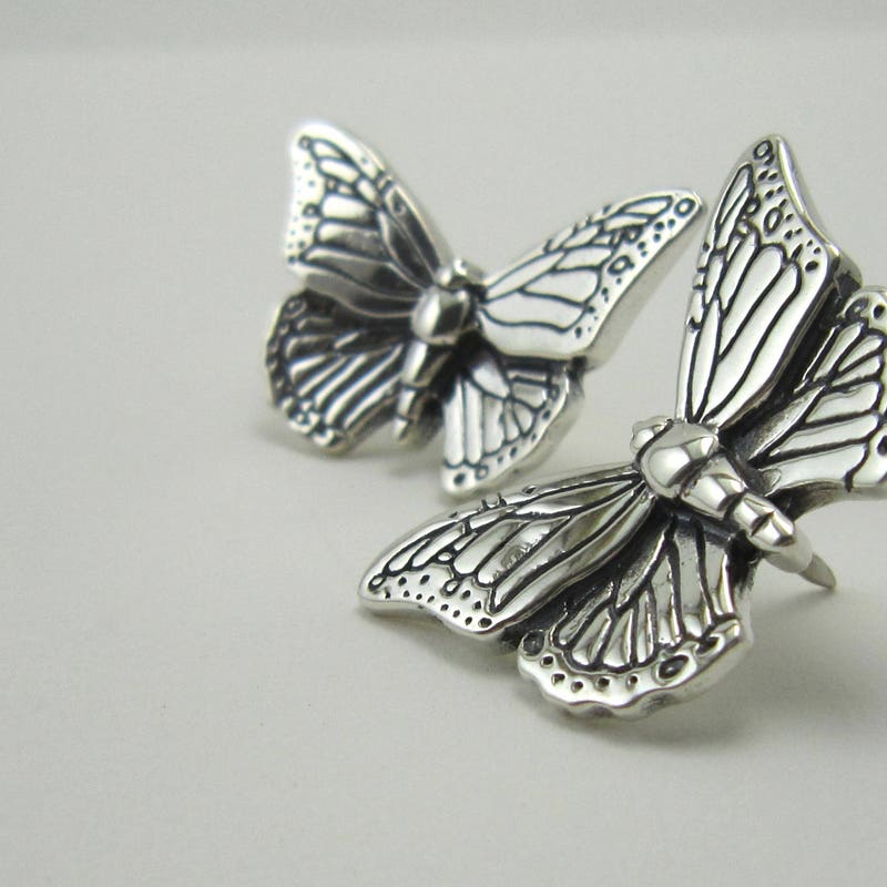 Silver Butterfly Pin - Etsy