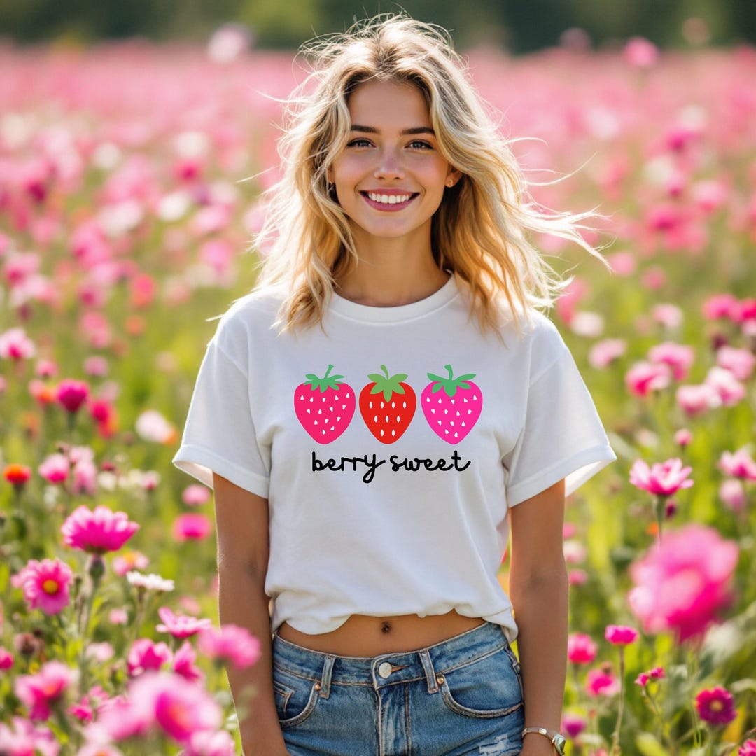 Berry Sweet Strawberry T-shirt, Strawberry Core Coquette Shirt ...
