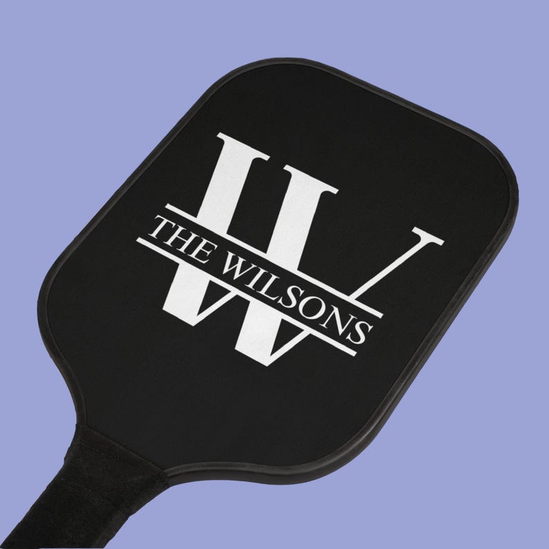 Personalized Pickleball Paddle: Custom Monogram Team Paddle With Carry ...