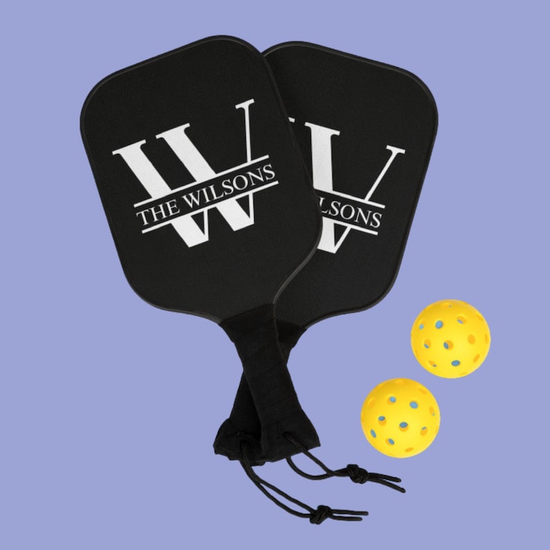 Personalized Pickleball Paddle: Custom Name & Initial, Single or Paddle ...