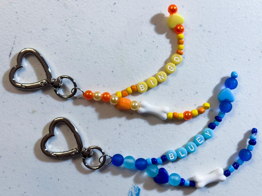 Bluey and Bingo Inspired Bff/sibling Pair of Keychains/bag Clips - Etsy ...