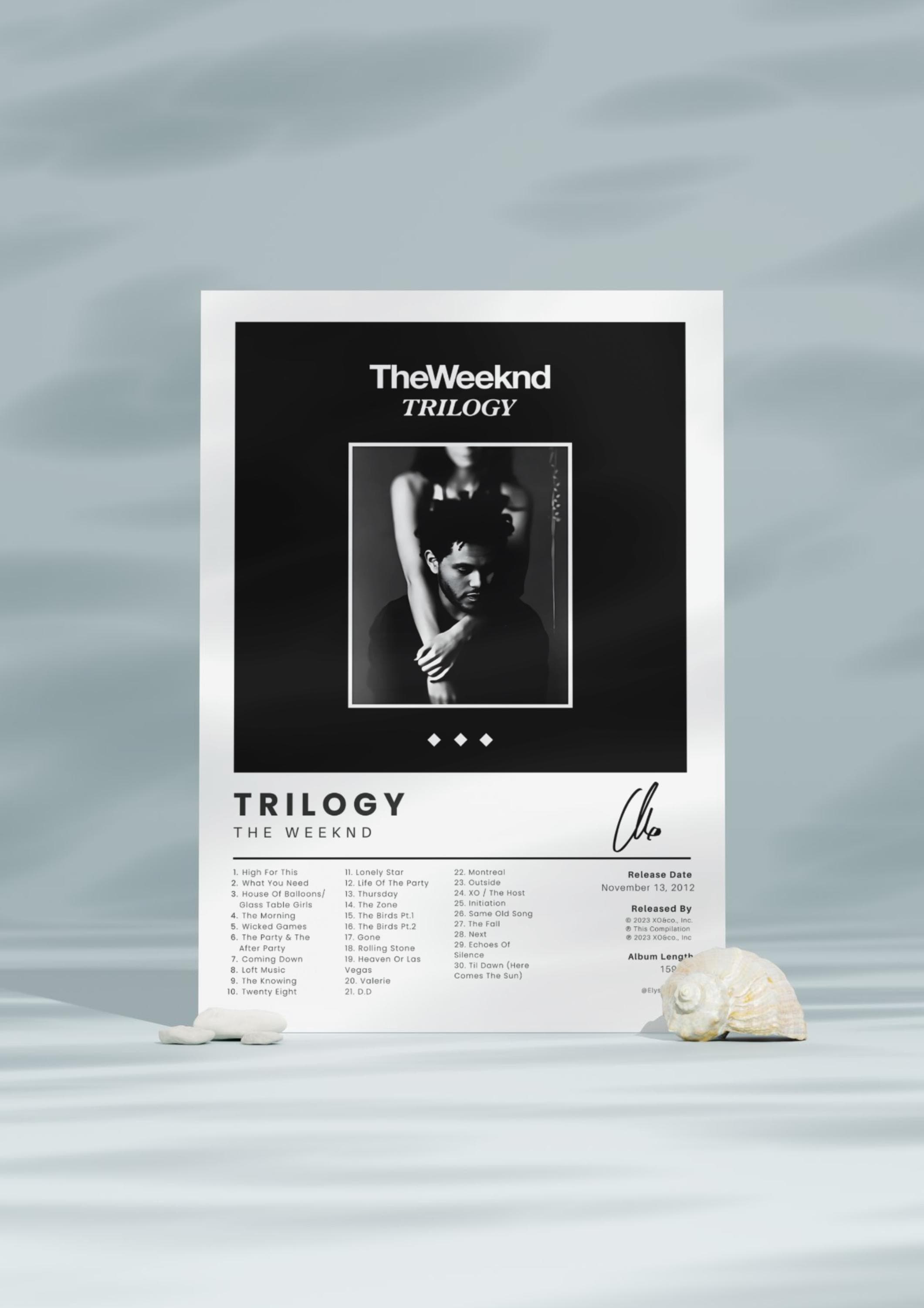 The Weeknd - Trilogy Album Poster | R&B Wall Art | XO Aesthetic ...