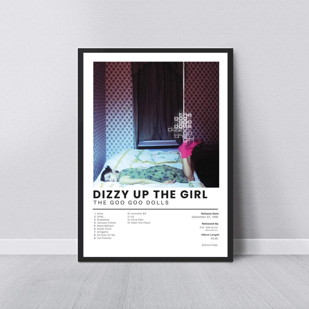 Goo Goo Dolls | Dizzy up the Girl Album Poster | 90s Rock Wall Art ...