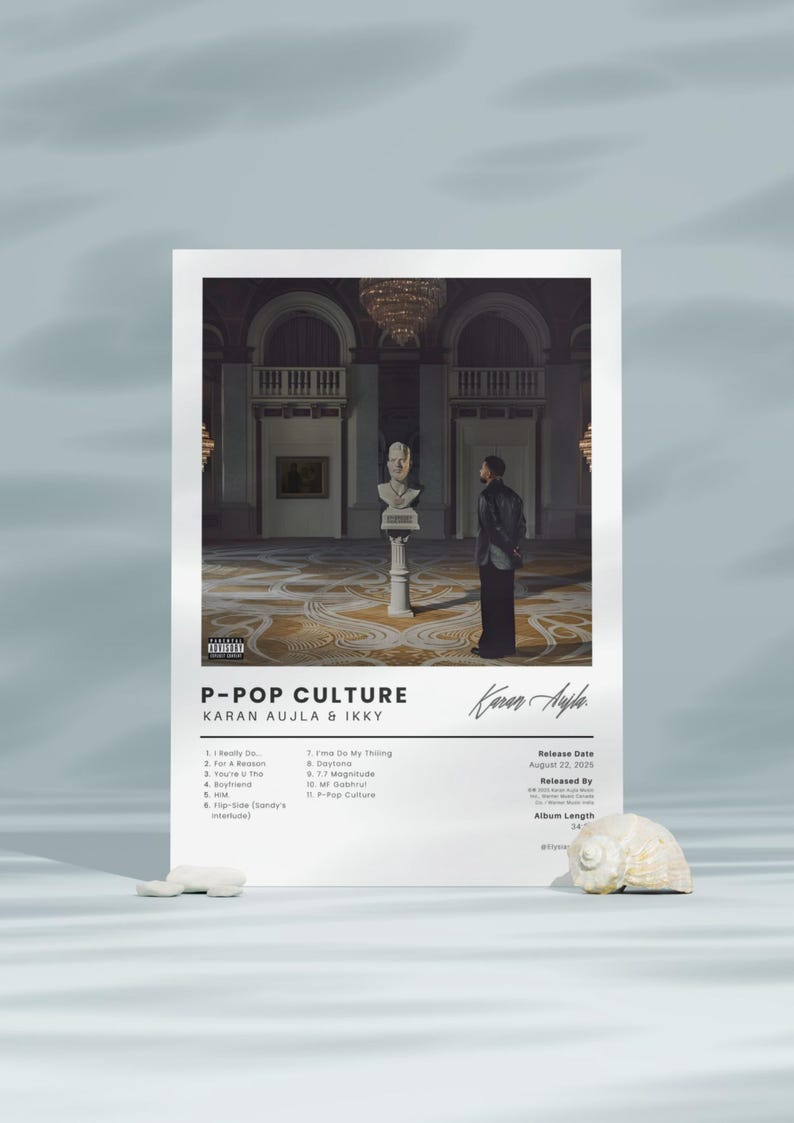 Karan Aujla | P-POP Culture Album Poster | Punjabi Hip-hop Wall Art ...