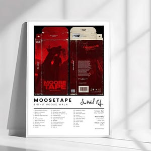 Sidhu Moosewala | Moosetape Album Poster | Punjabi Hip-hop Wall Art ...