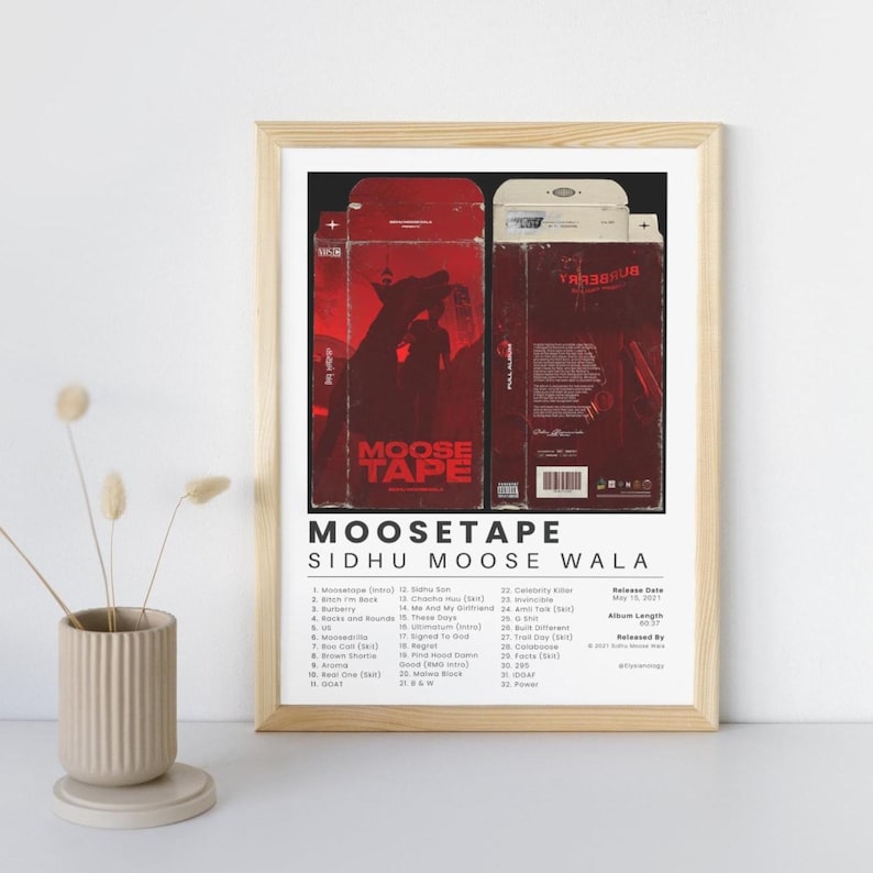 Sidhu Moosewala - Moosetape Album Poster | Punjabi Hip Hop | Bhangra ...
