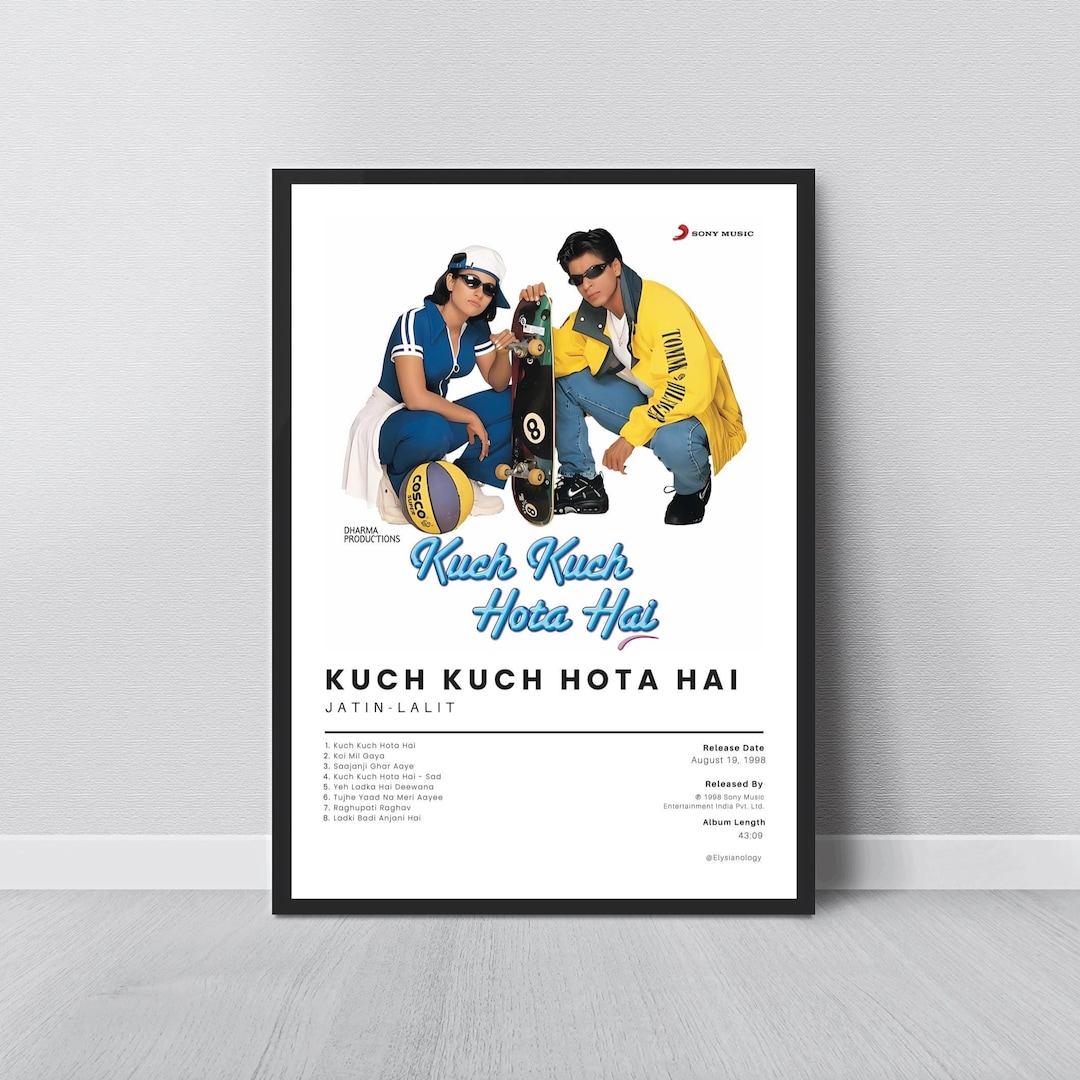 Kuch Kuch Hota Hai Bollywood Movie Poster: Shah Rukh Khan, Kajol ...