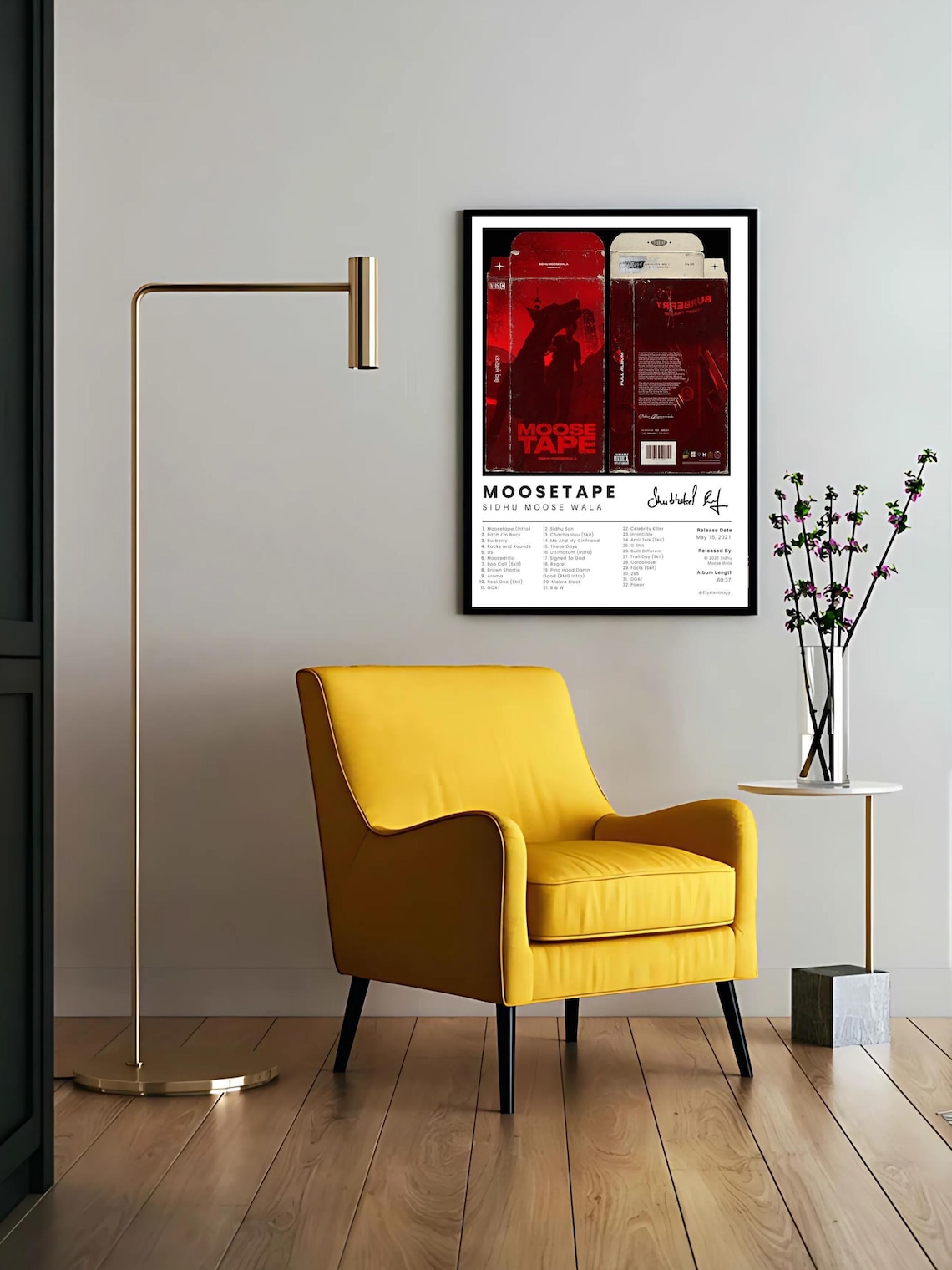 Sidhu Moosewala Moosetape Album Art Poster | Punjabi Hip-hop (digital ...