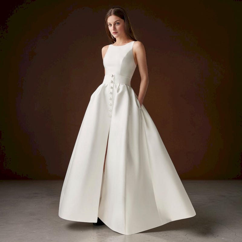 Mikado Mini Wedding Dress - Etsy