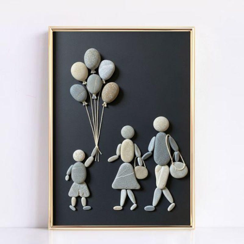 Pebble Artwork - Etsy
