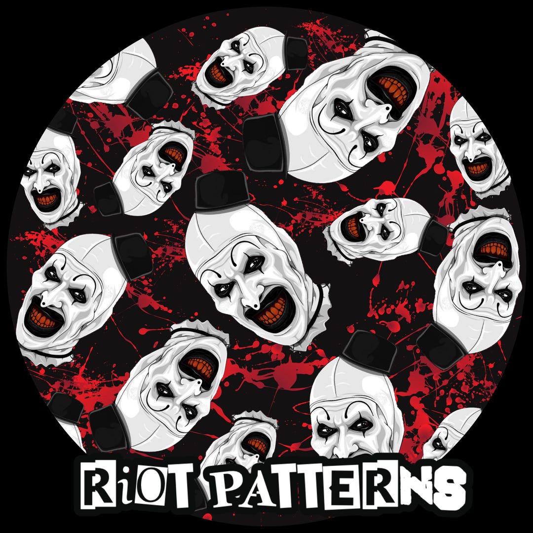 Horror Clown File, Horror Movie Seamless Pattern - Etsy