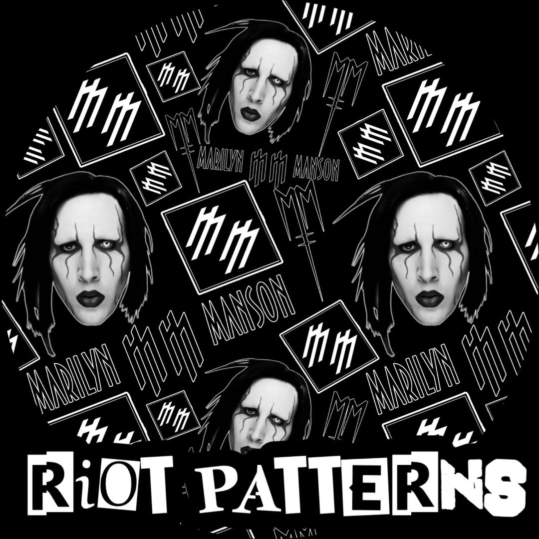 Dark Glam Goth Rock Seamless Pattern File Digital Download - Etsy