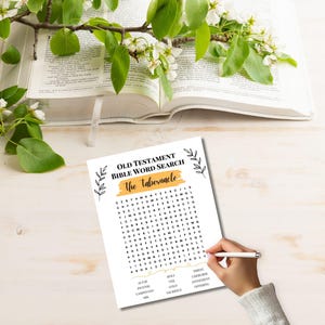 Old Testament Word Search, Printable Bible Games (digital Download) - Etsy