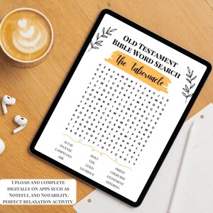 Old Testament Word Search, Printable Bible Games (digital Download) - Etsy