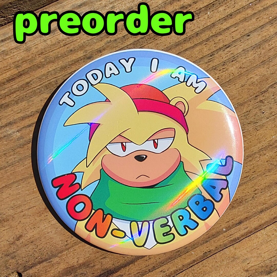 PREORDER Bark the Polar Bear Sonic the Hedgehog Autism Non-verbal Pin ...