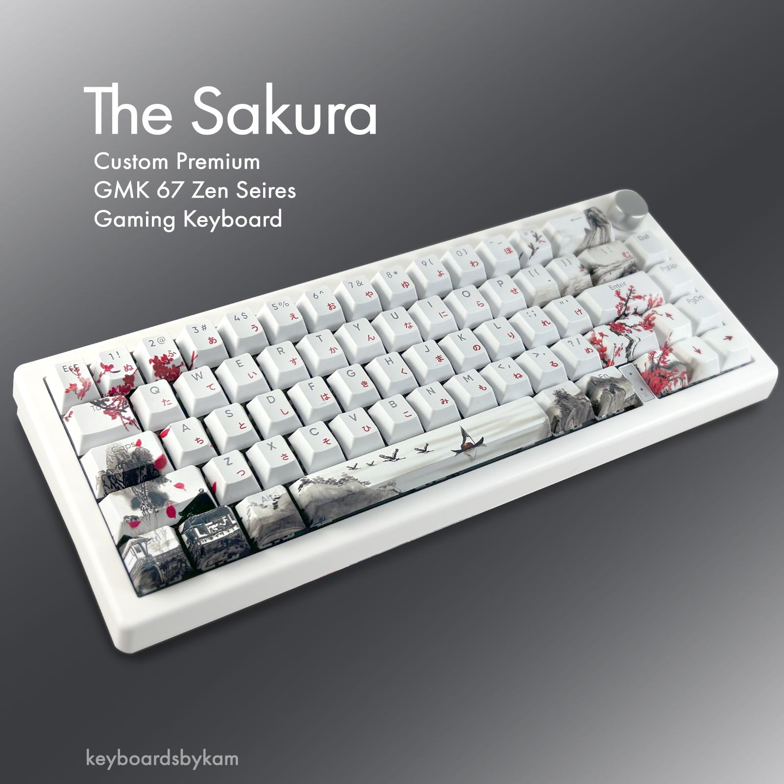 GMK 67 Zen Series - Sakura - LEOBOG Graywood V3 Switch - Etsy
