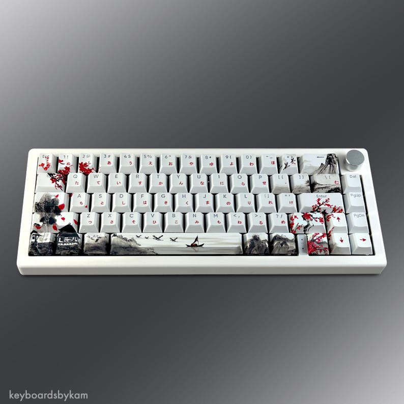 GMK 67 Zen Series - Sakura - LEOBOG Graywood V3 Switch - Etsy