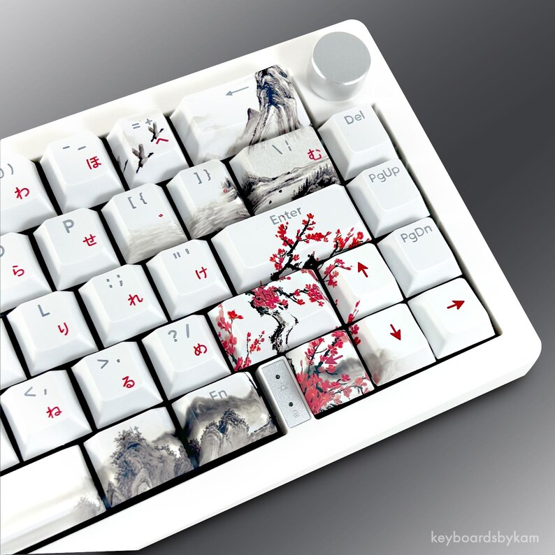 GMK 67 Zen Series - Sakura - LEOBOG Graywood V3 Switch - Etsy