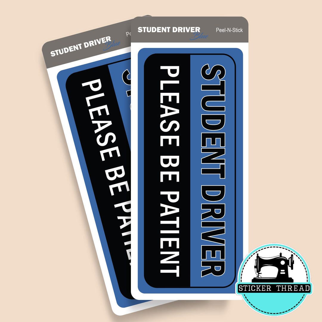 Student Driver Decal | Car Vinyl Decal | Window Car Vinyl Decal ...