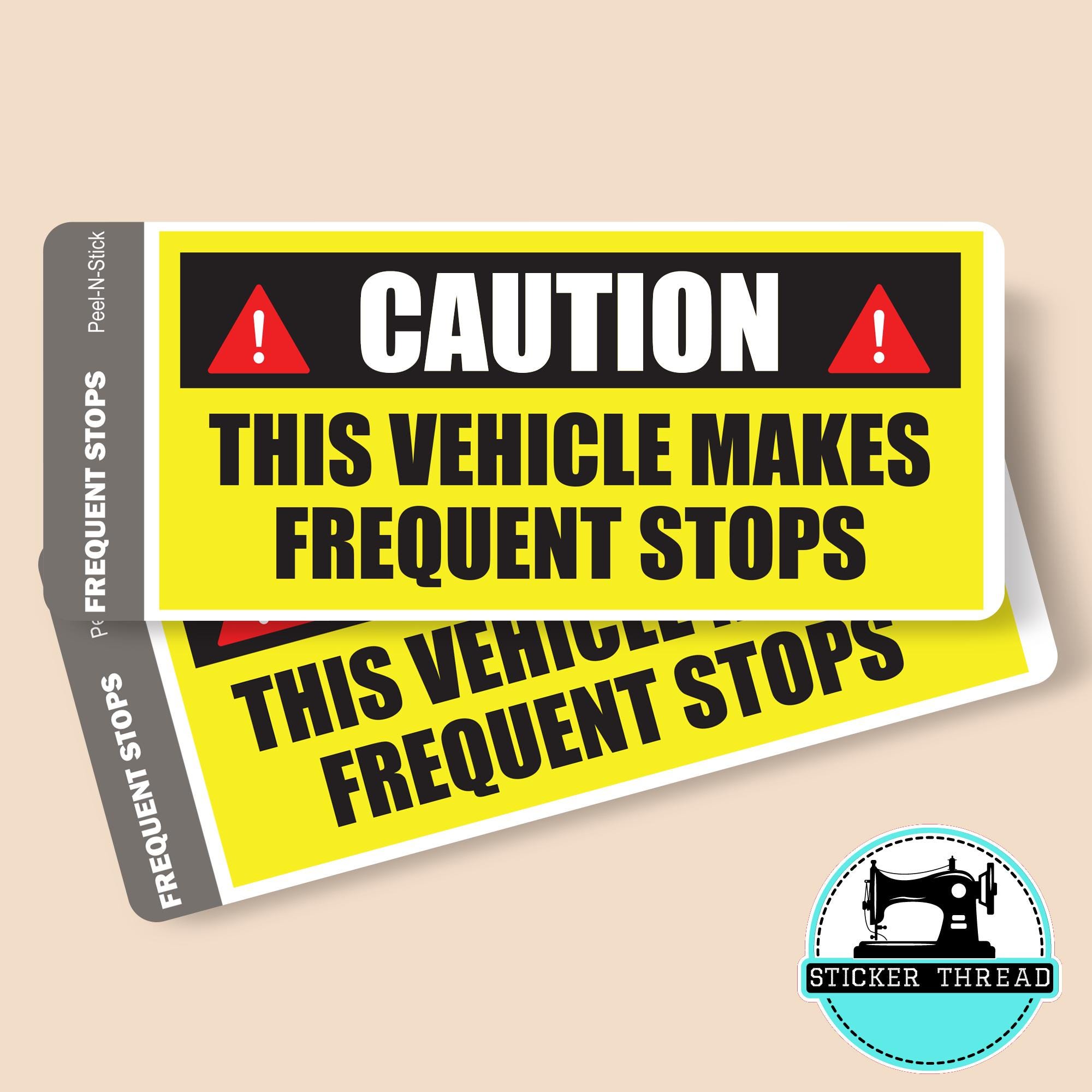 Frequent Stops Driver Decal | Car Vinyl Decal | Window Car Vinyl Decal ...