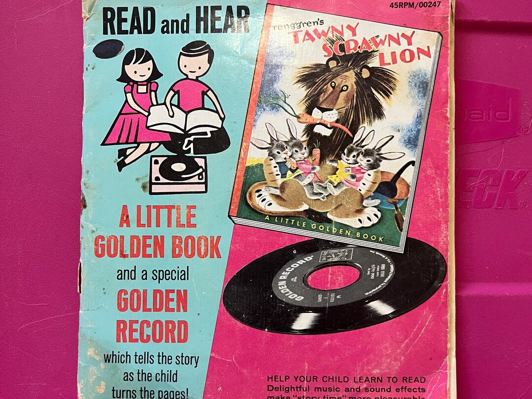 Tawny Scrawny Lion A Little Golden Book and Golden Record 1952 - Etsy