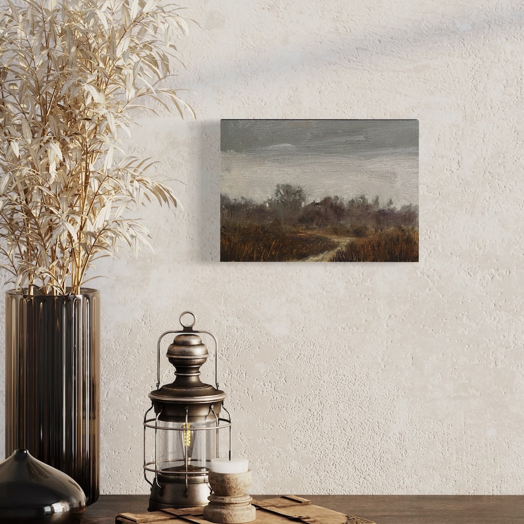 Autumn Oil Painting 5x7 Art Moody Fall Landscape in Oils - Etsy