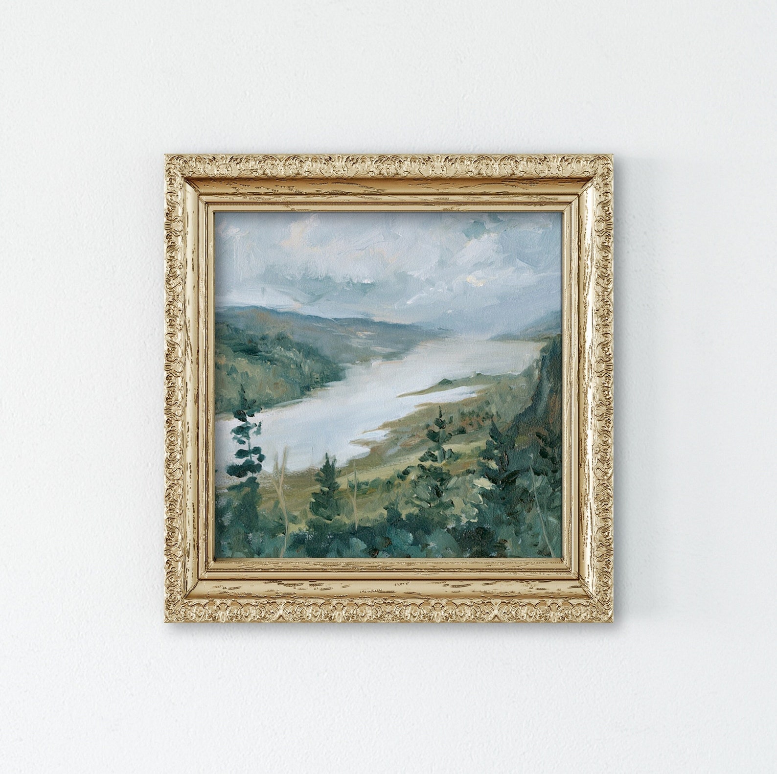 PNW Art Print Oil Painting Landscape Print, Oregon Painting Print ...