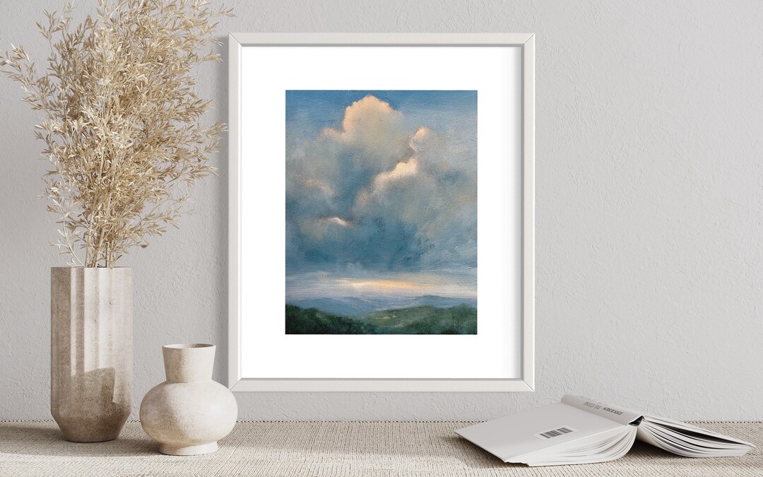 Oil Landscape Print 8x10, Mountain Landscape, Tennessee Oil Painting ...