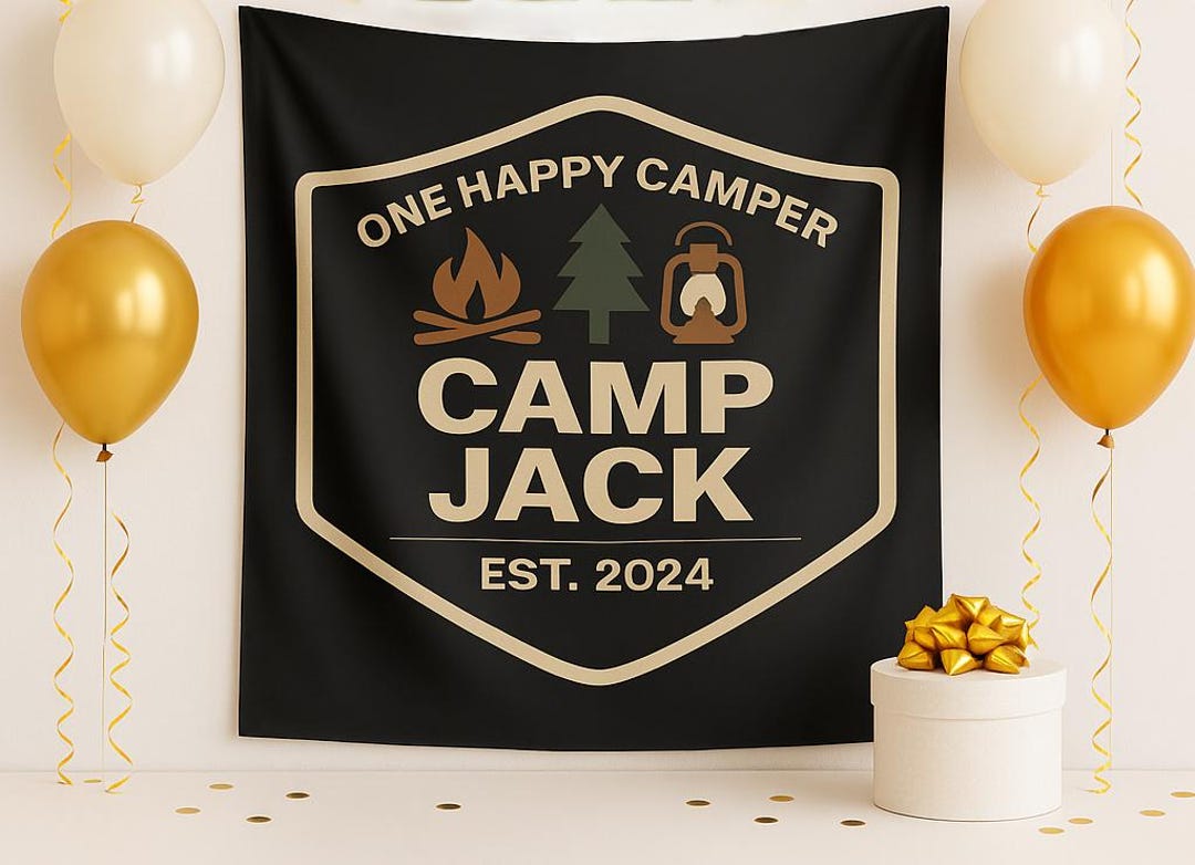One Happy Camper Birthday Sign, Wild One Birthday Party Decor, Custom ...