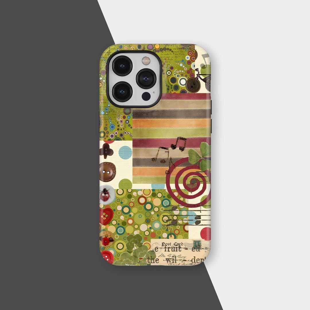 Retro Whimsy Artistic Collage Phone Cases, Aesthetic Cover, Abstract ...