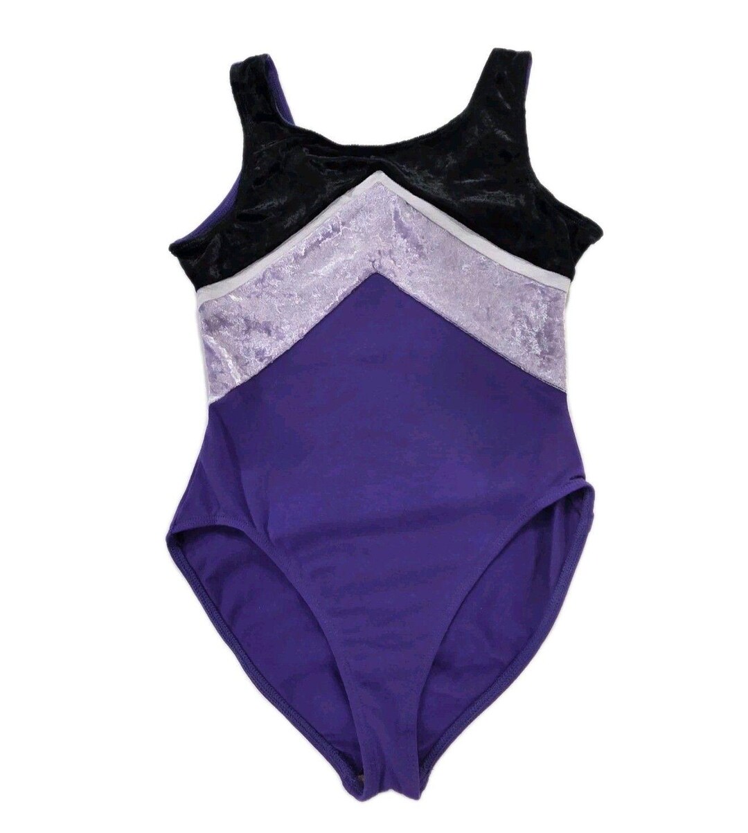 Gilda Marx Vintage 90s Crushed Velvet Cotton Colorblock V-shape ...