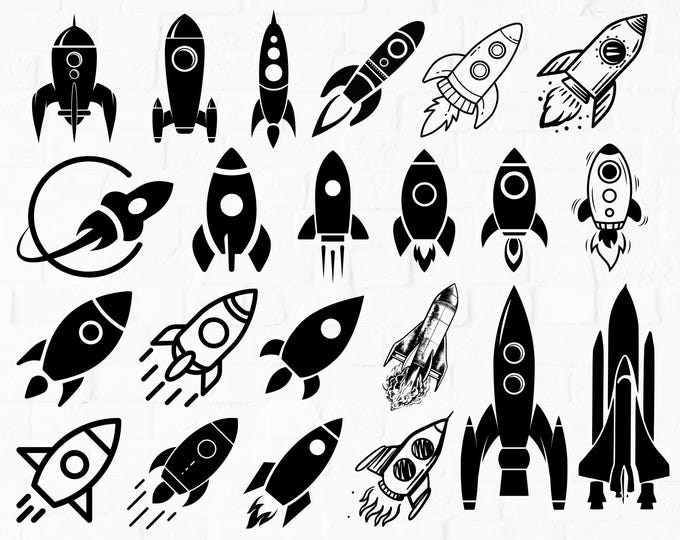 Spacecraft SVG, Space Shuttle SVG, Rocket Svg, Rocket Ship Svg, Rocket ...