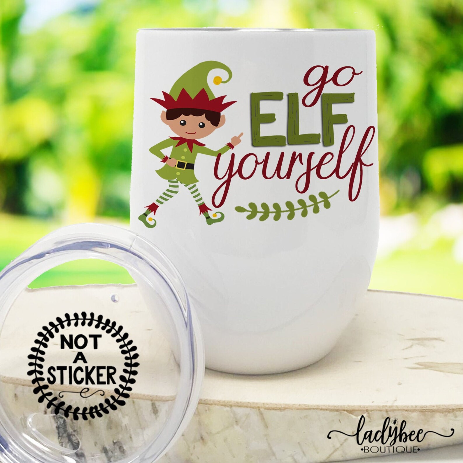 Go Elf Yourself Santa's Favorite Ho Wine Jingle All the - Etsy