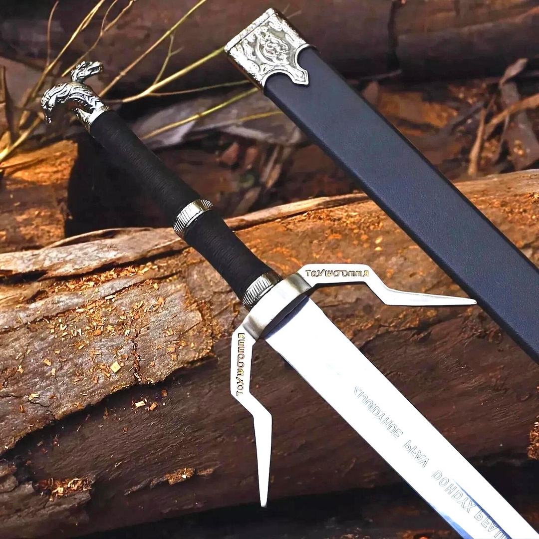 Handmade Witcher Sword – Geralt of Rivia’s Feline Steel Sword Replica ...