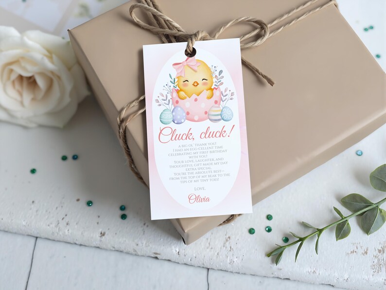 Editable Baby Chick Birthday Invitation Spring Chicken Cute Farm Animal ...